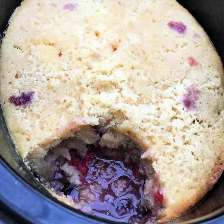 Slow Cooker Lemon Self Saucing Pudding - BakingQueen74