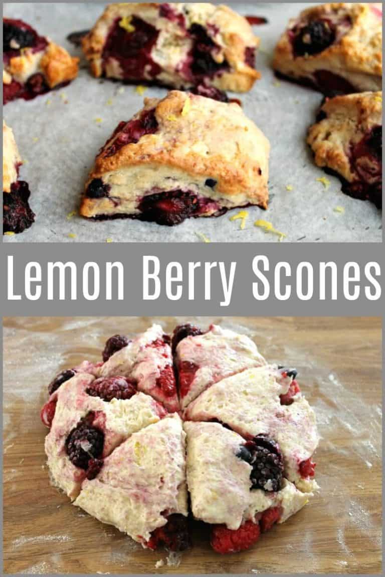 Lemon Berry Scones - BakingQueen74
