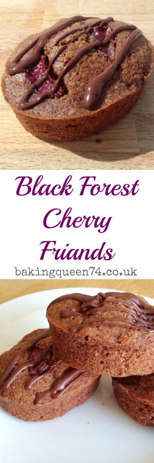 Black Forest Cherry Friands - BakingQueen74