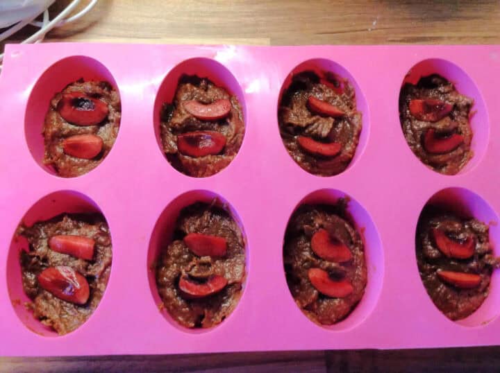 Black Forest Cherry Friands - BakingQueen74