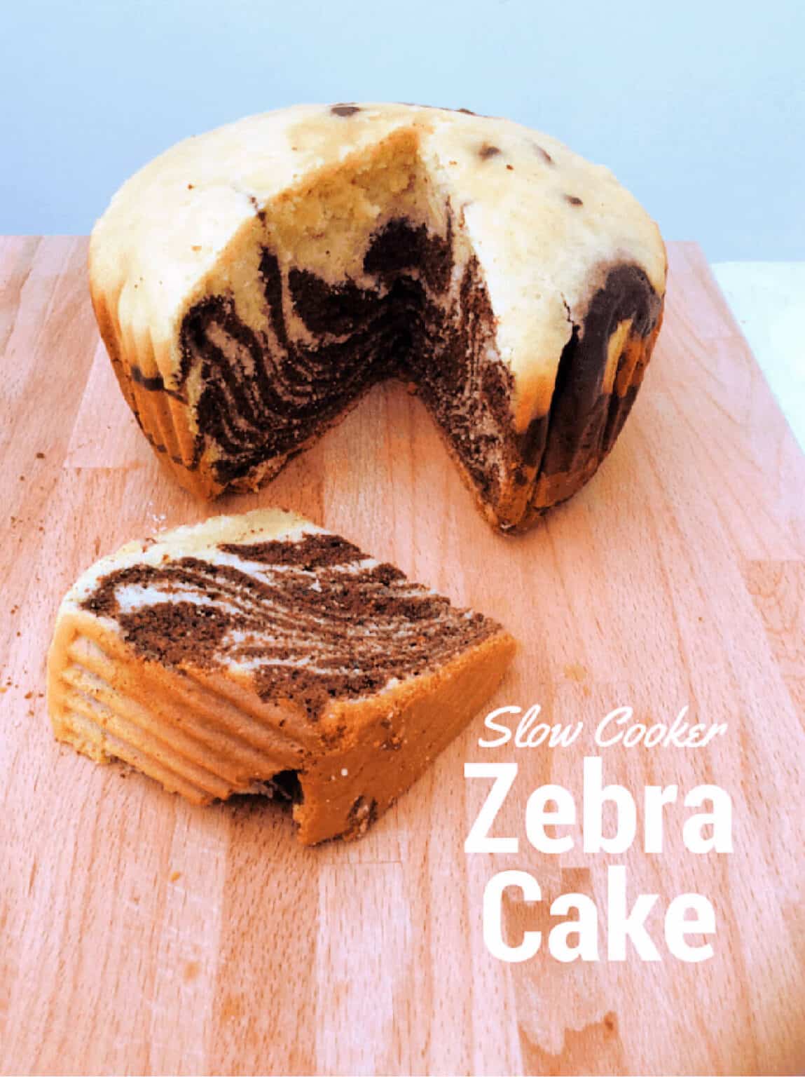 Slow Cooker Zebra Cake - BakingQueen74