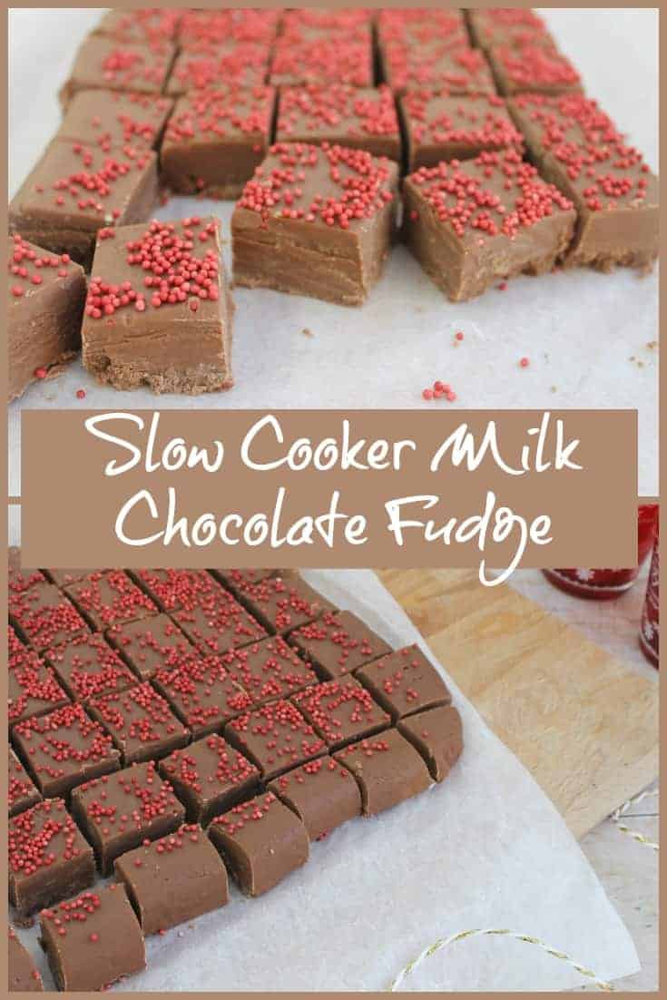 Slow Cooker Fudge - a sweet slow cooker favourite - BakingQueen74