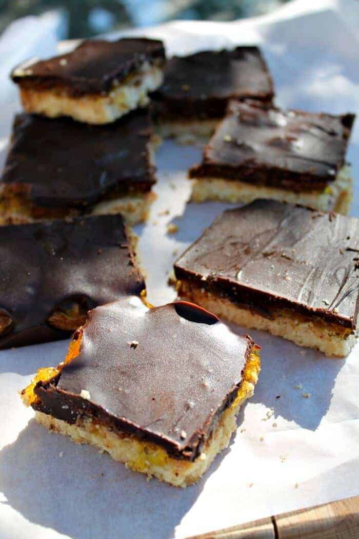 Jaffa Shortbread Slice - BakingQueen74