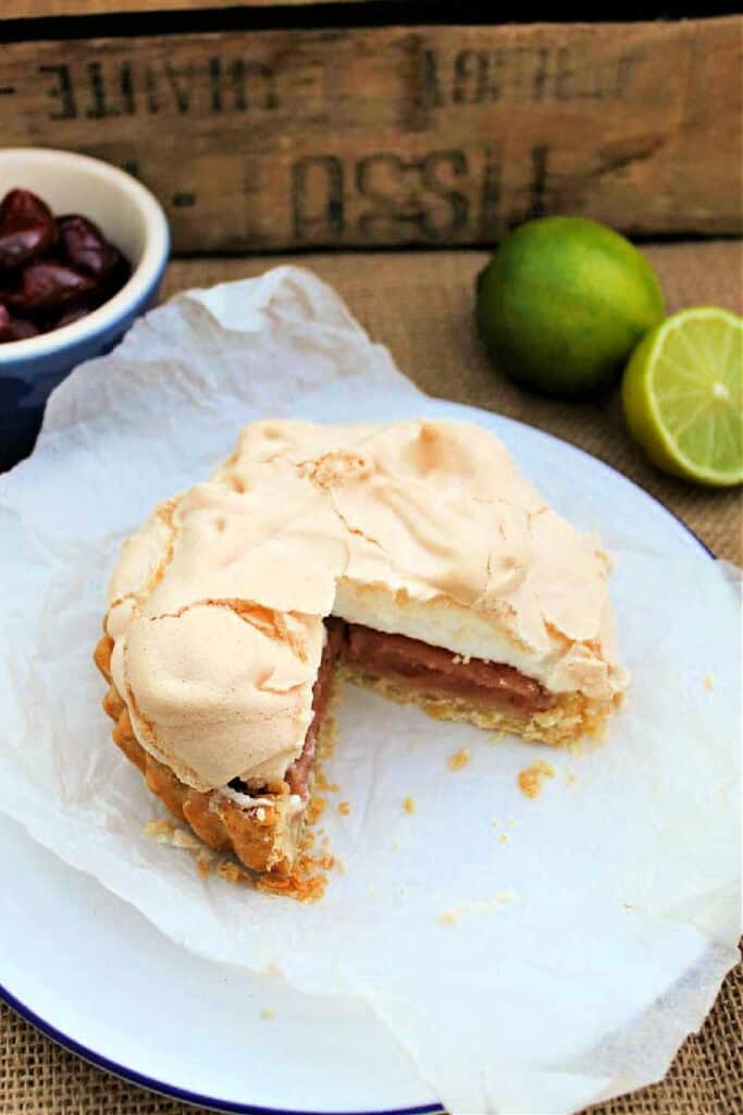 Mini Cherry Lime Meringue Pies - BakingQueen74