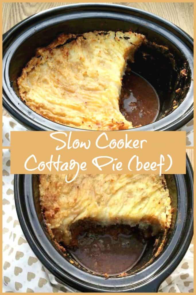 Comforting Slow Cooker Cottage Pie - BakingQueen74