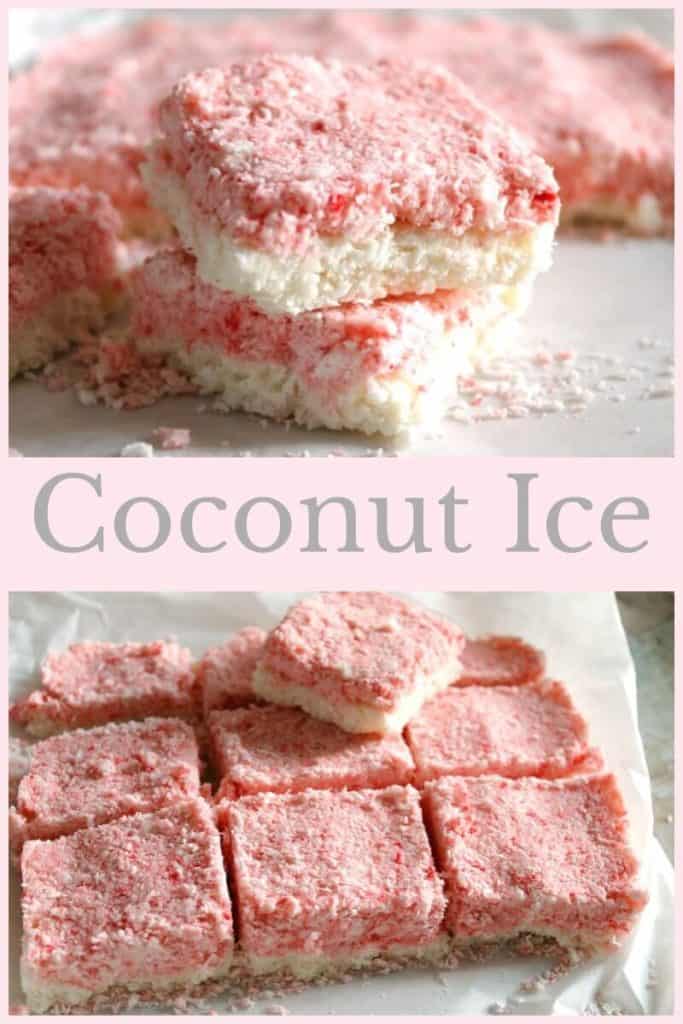 Coconut Ice from Living on the Veg - BakingQueen74