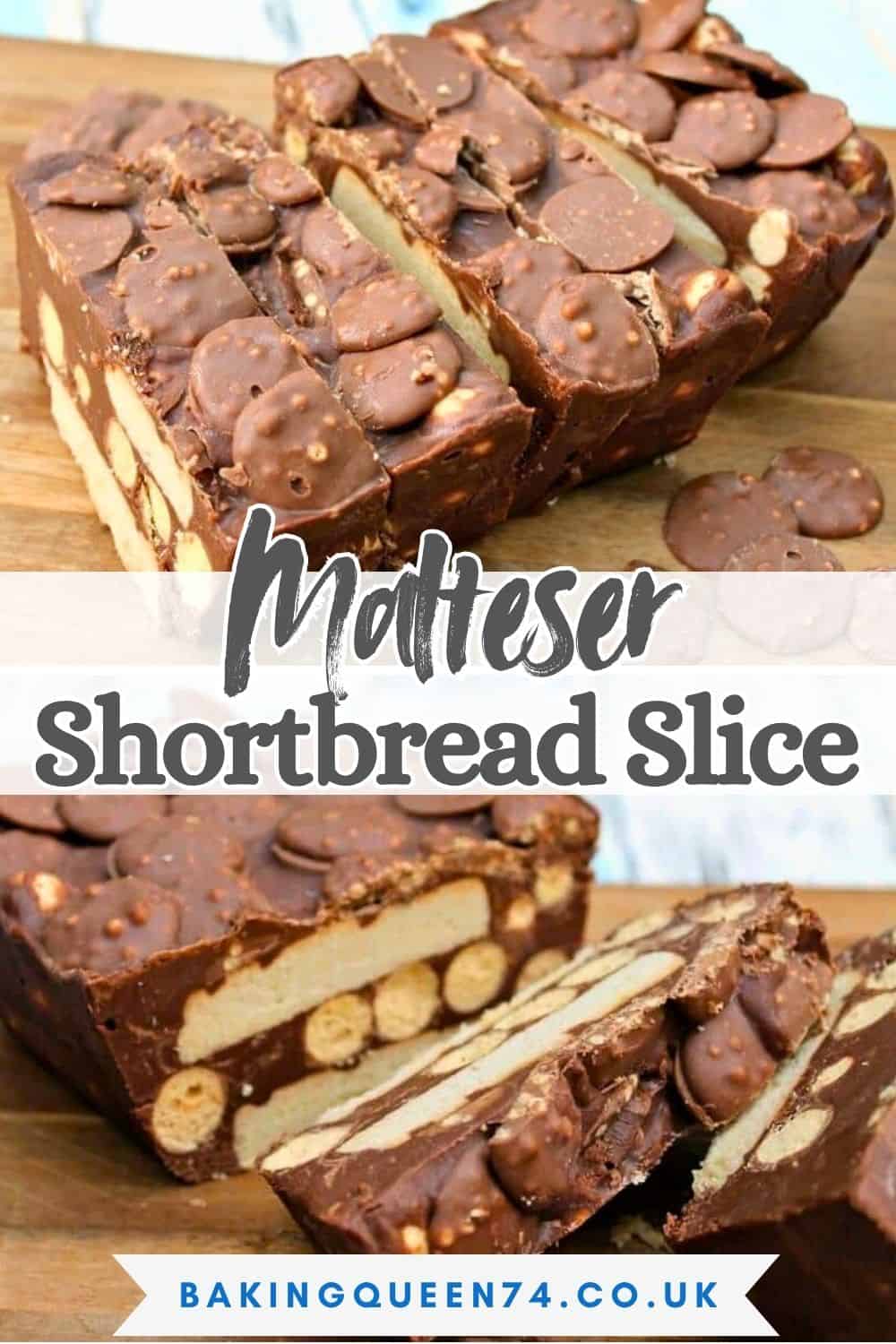 No-Bake Malteser Shortbread Slice - BakingQueen74