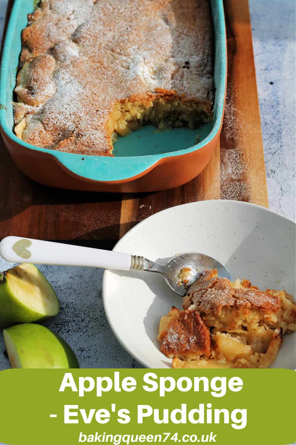 Apple Sponge Pudding - BakingQueen74