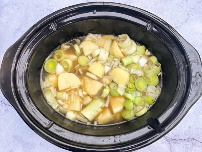 Slow Cooker Leek and Potato Soup - BakingQueen74